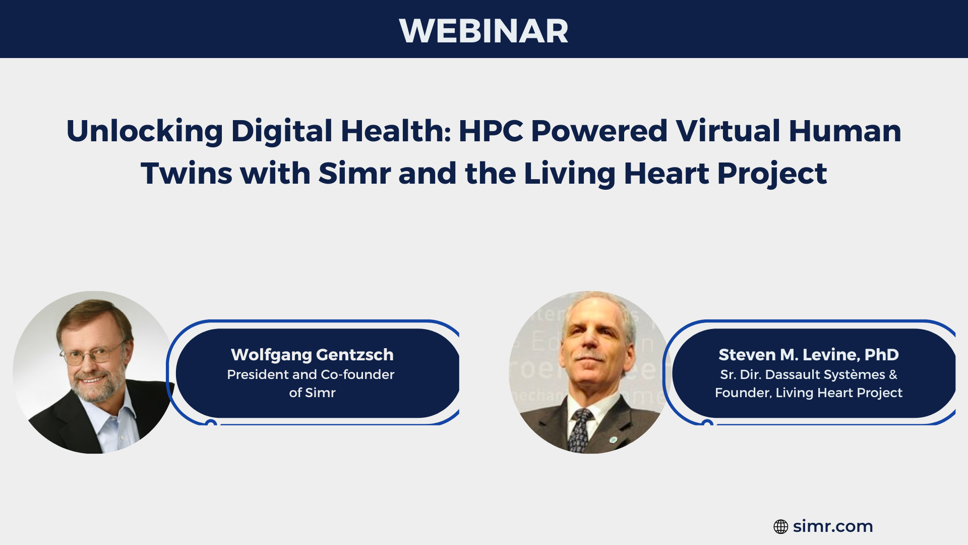 The Future Of Digital Health: HPC With Simr And The Living Heart Project